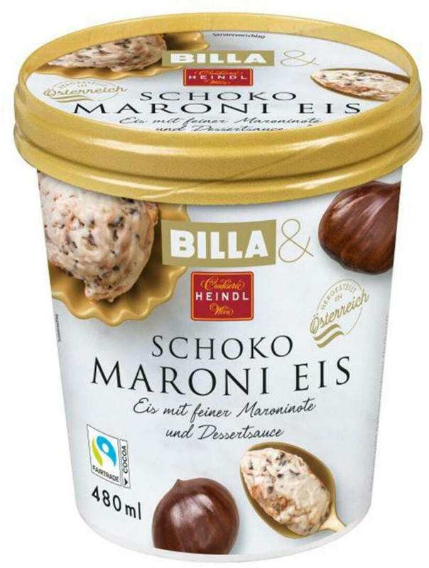 BILLA Heindl Schoko Maroni Eis ️ Online von BILLA PLUS - wogibtswas.at