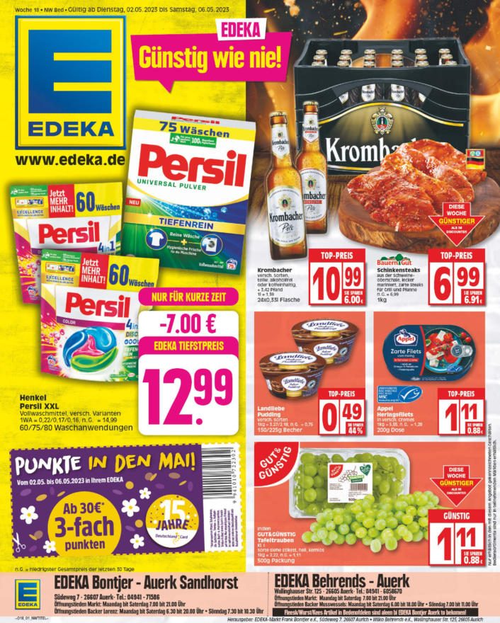 EDEKA Bruns in Am Denkmal 1, 26629 Großefehn ⇔ Öffnungszeiten und ...