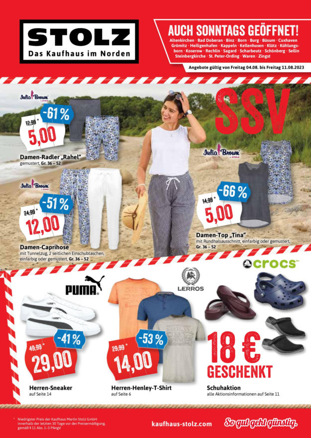 Kaufhaus Martin Stolz GmbH in Große Hardewiek 16/17, 27472 Cuxhaven ⇔ ...