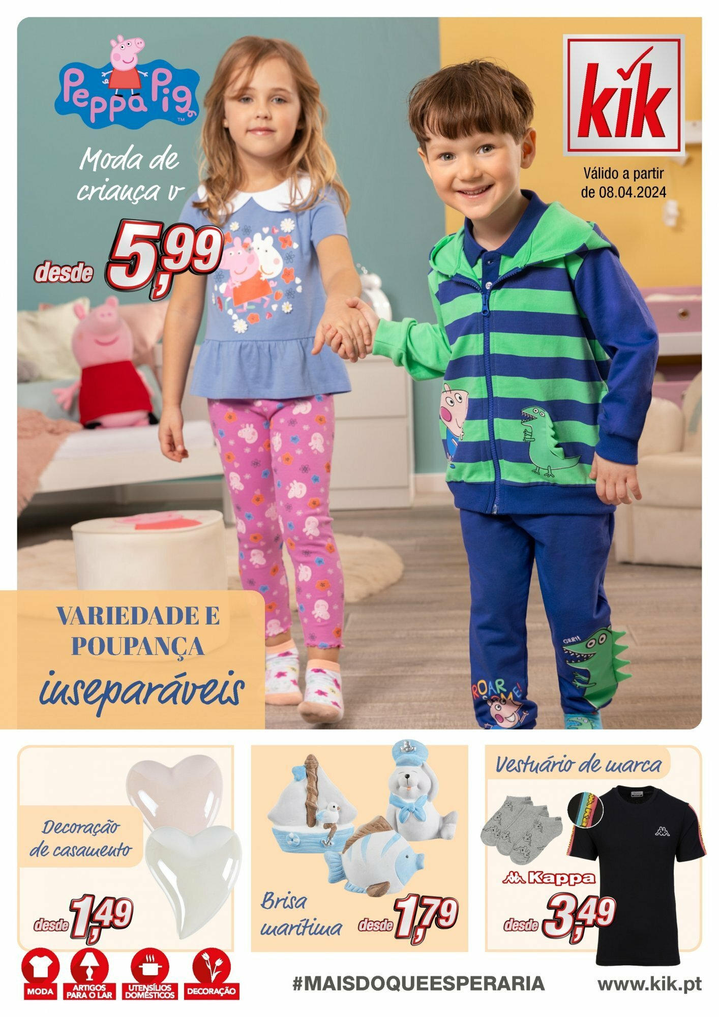 Folheto KIK de 08/04/2024 – catálogos e promoções