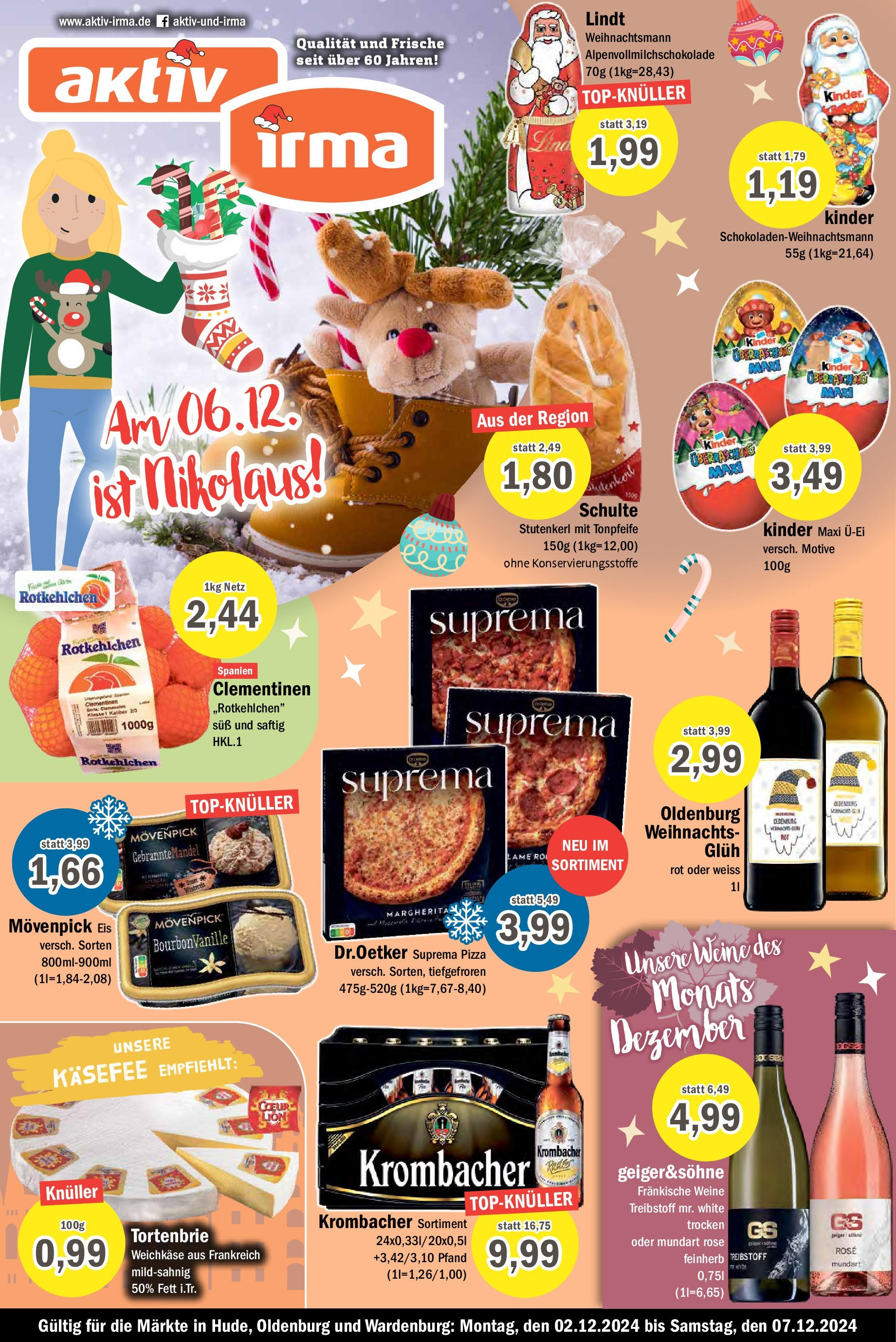 aktiv und irma Verbrauchermarkt GmbH Prospekte gültig vom 02.12. bis 07 ...