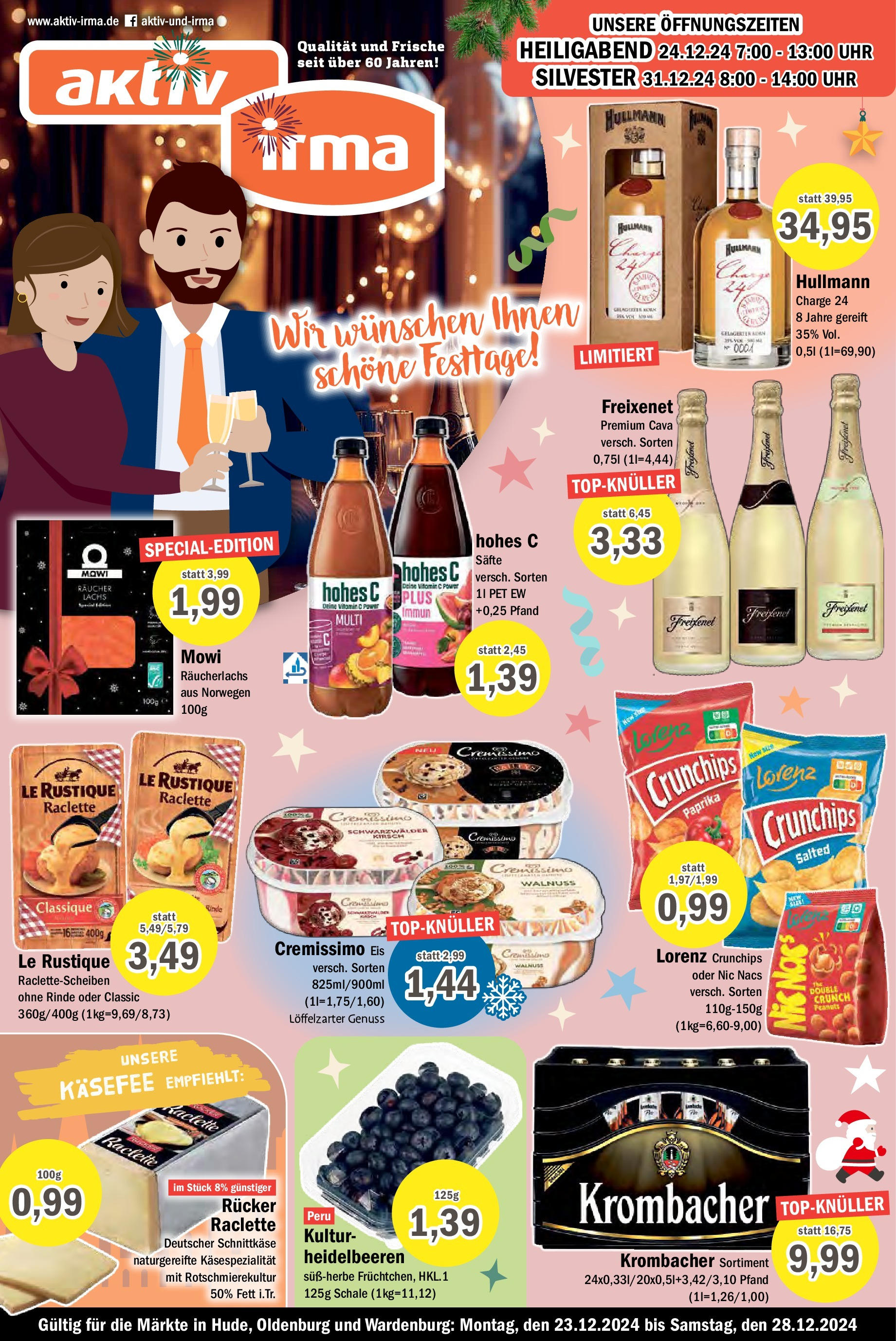 aktiv und irma Verbrauchermarkt GmbH Prospekte gültig vom 23.12. bis 28 ...