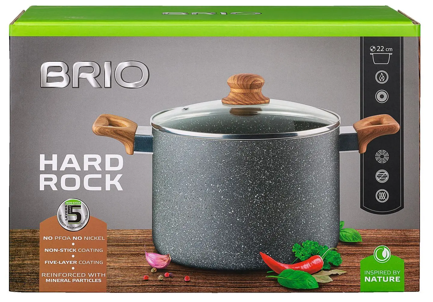 BRIO Тенджера Hard Rock Ø22 см ᐉ Онлайн от Kaufland хипермаркет ⭐ ...