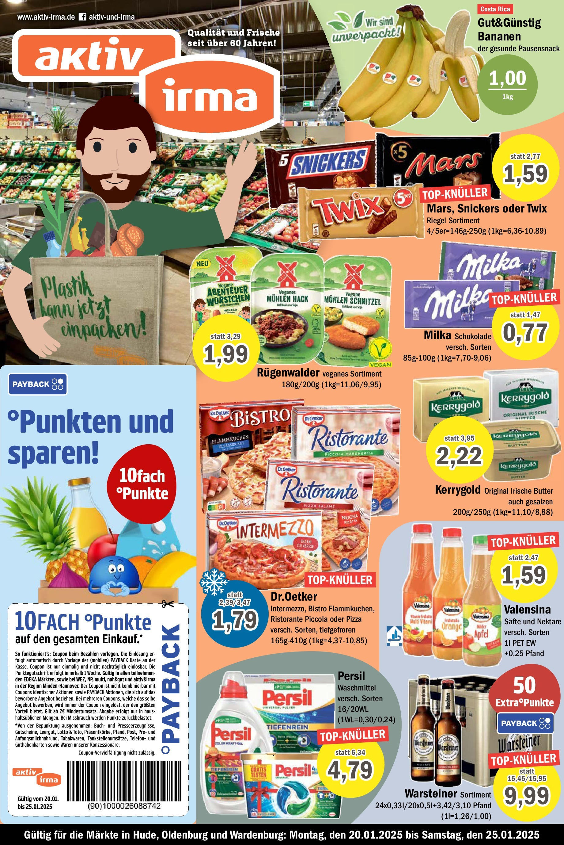 aktiv und irma Verbrauchermarkt GmbH Prospekte gültig vom 20.01. bis 25 ...