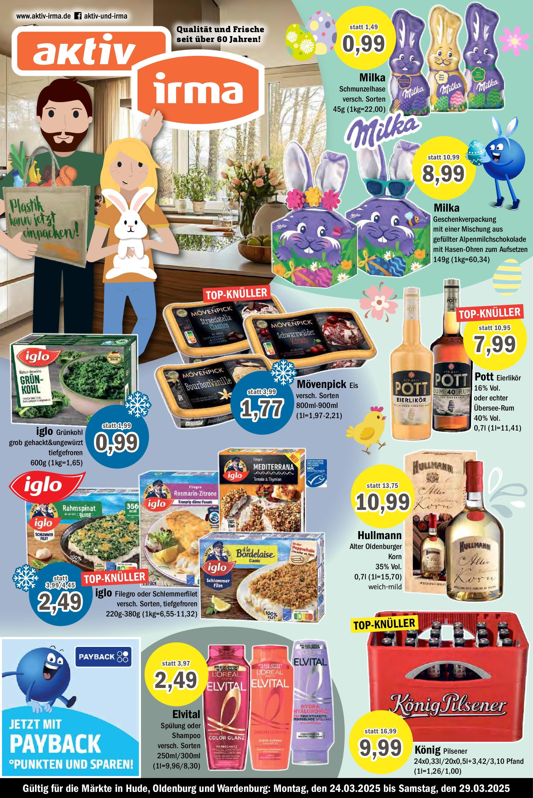 aktiv und irma Verbrauchermarkt GmbH Prospekte gültig vom 24.03. bis 29 ...