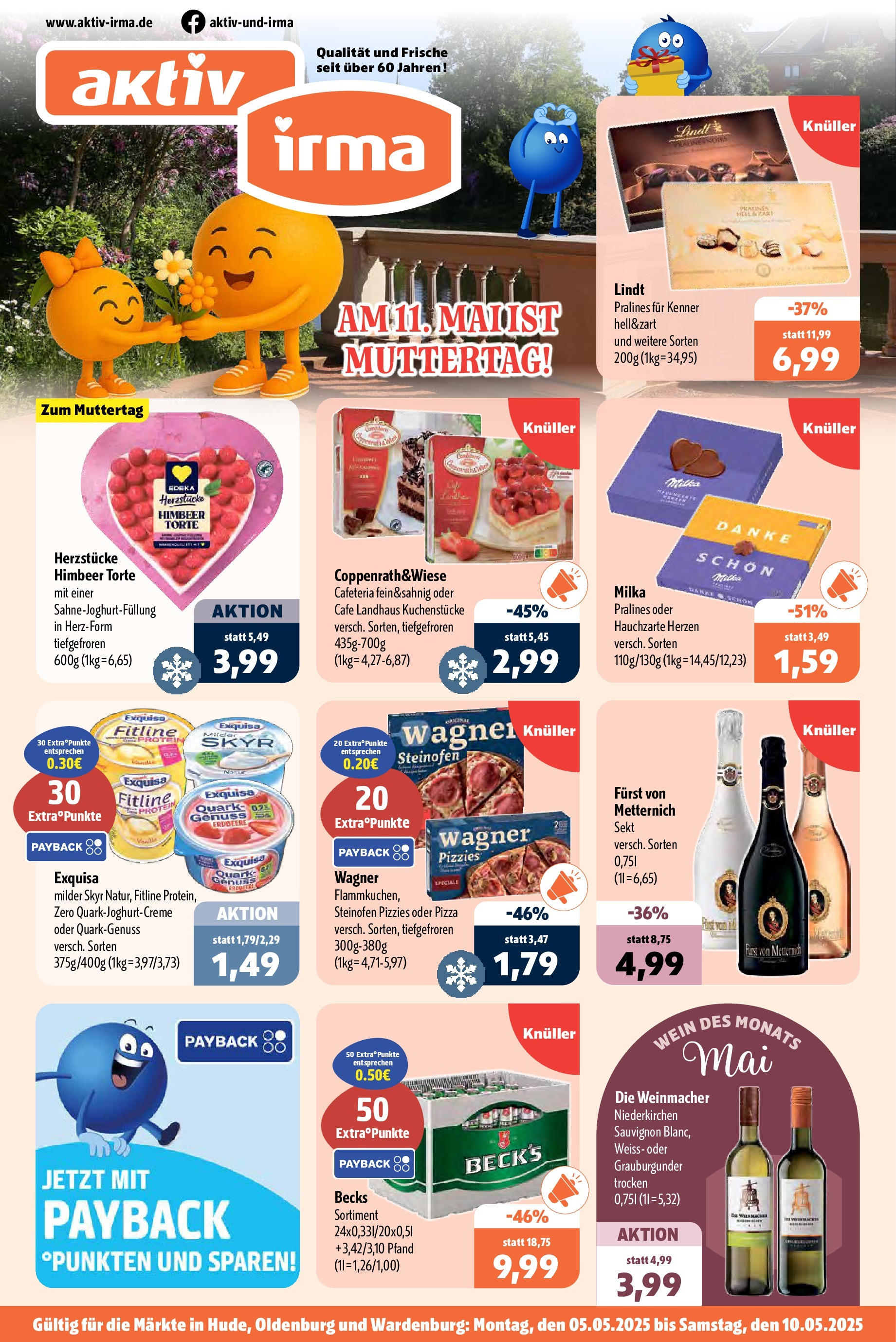 aktiv und irma Verbrauchermarkt GmbH Prospekte gültig vom 05.05. bis 10 ...
