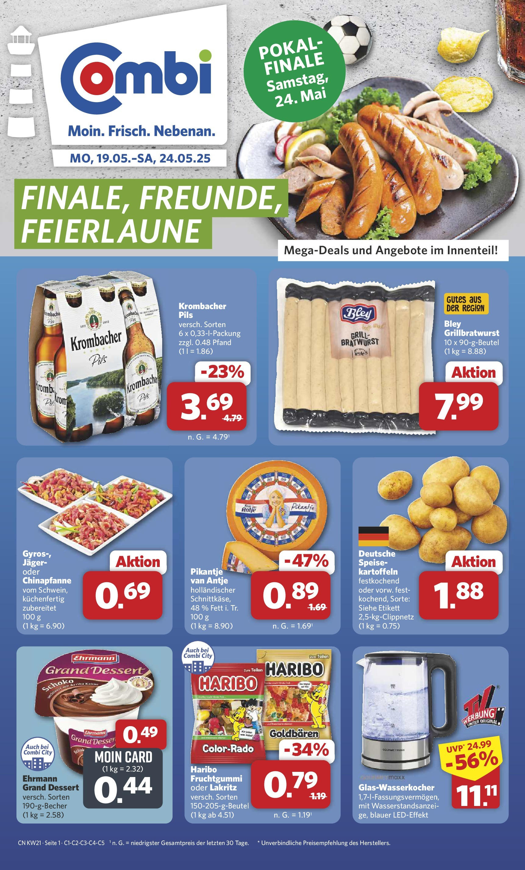 Combi Prospekte gültig vom 19.05. bis 24.05. ᐉ Online Angebote der Woche - Nordwest Prospekte