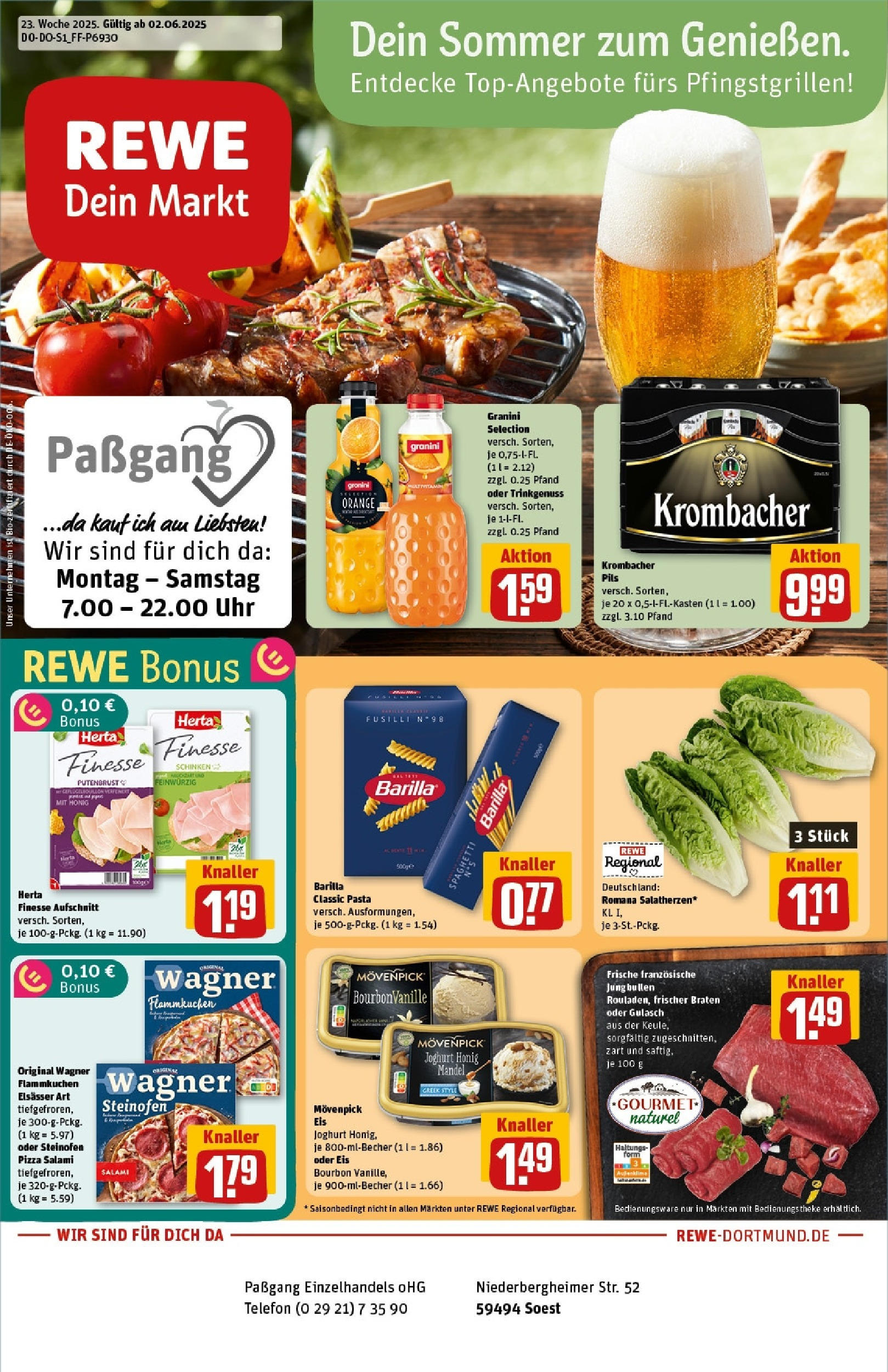 REWE Prospekt ab 01.06.2025 nächste Woche - Prospekt Soest
