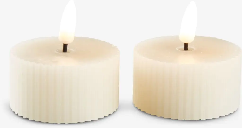 JYSK LED чаени свещи GERI Ø6xВ3см 2бр/п-т бели ᐉ Онлайн от JYSK ⭐ ...