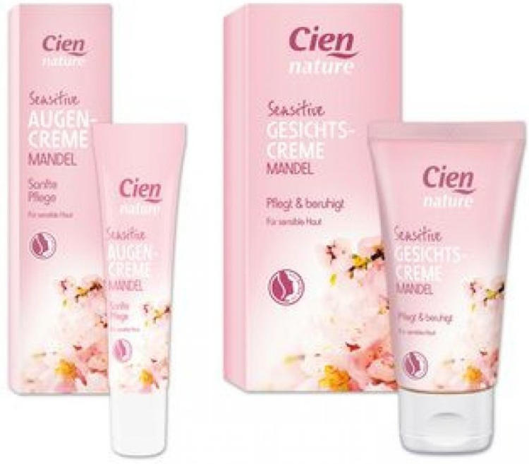 CIEN NATURE Sensitive Gesichts-/Augencreme Mandel ️ Online von Lidl ...
