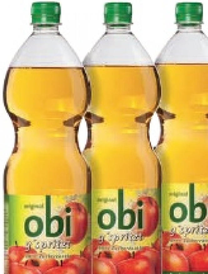 Obi Apfelsaft gespritzt für nur € 0,74 statt € 1,29 ️ Online von BILLA ...
