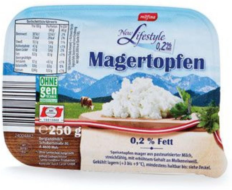 wogibtswas.at - MILFINA Magertopfen € 0,59 statt € 0,65 bei HOFER