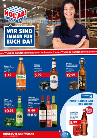 Hol' ab ≫ Filialen und Öffnungszeiten in Hameln-Pyrmont - Nordwest Prospekte