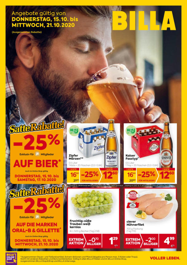 Schwechater Bier nur € 0,93 - BILLA - Angebot - wogibtswas.at