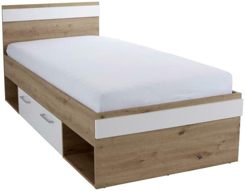 Bett Box 90x200 Artisan Eiche /Alpinweiß für nur € 169,00 statt € 210 ...